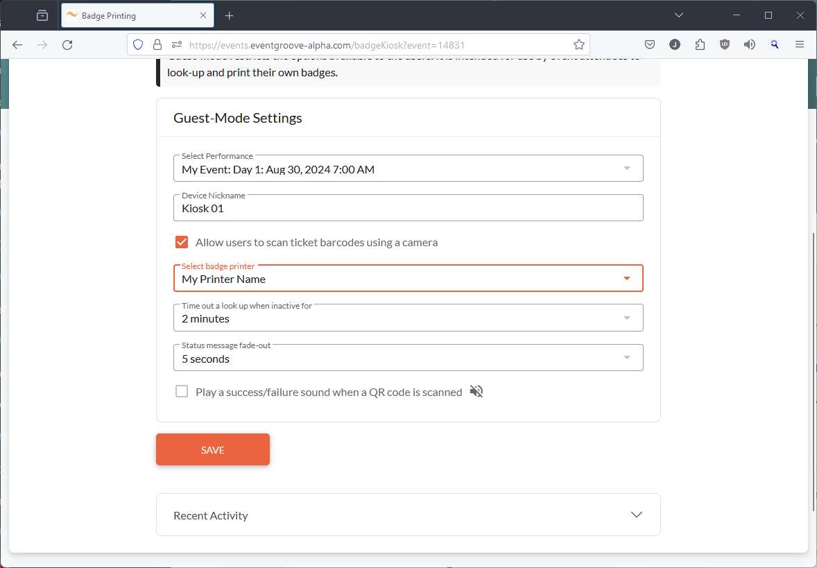 Badge Printing Kiosk Setup – Eventgroove